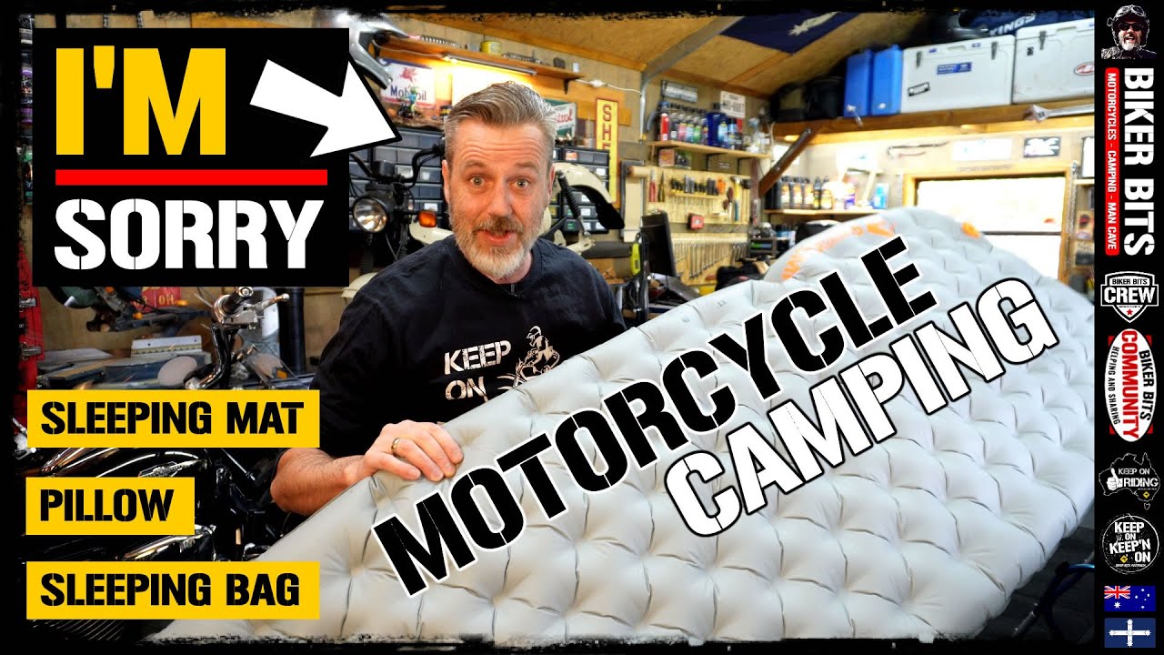 Be Comfortable Sleeping while Motorcycle Camping - YouTube