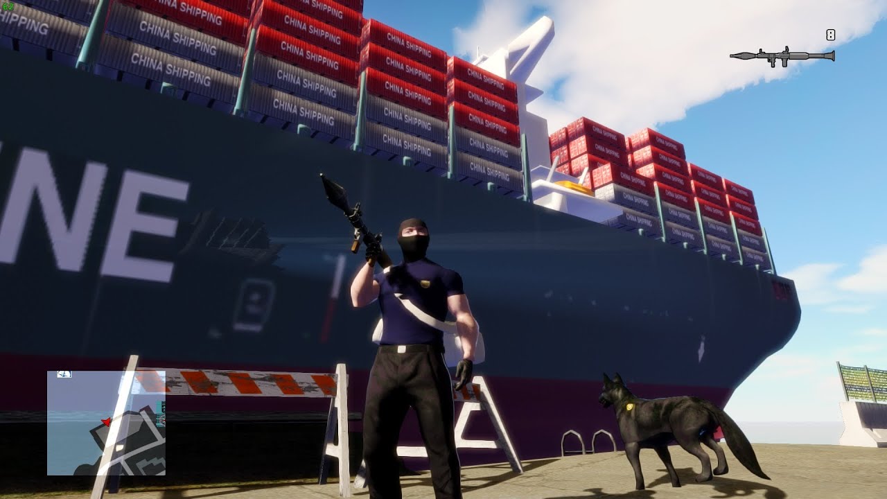 World's biggest container ship music GTA Real scale epic big mods - YouTube