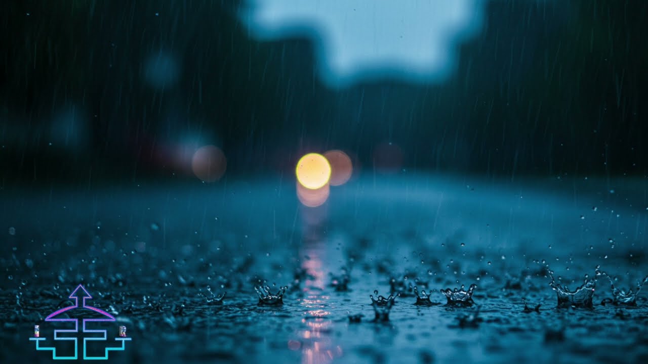 Deszcz na Ulicy😴 Padajacy deszcz☔️ Masywna Ulewa😲 Burza⛈️ Grzmoty⚡️ 12: ...