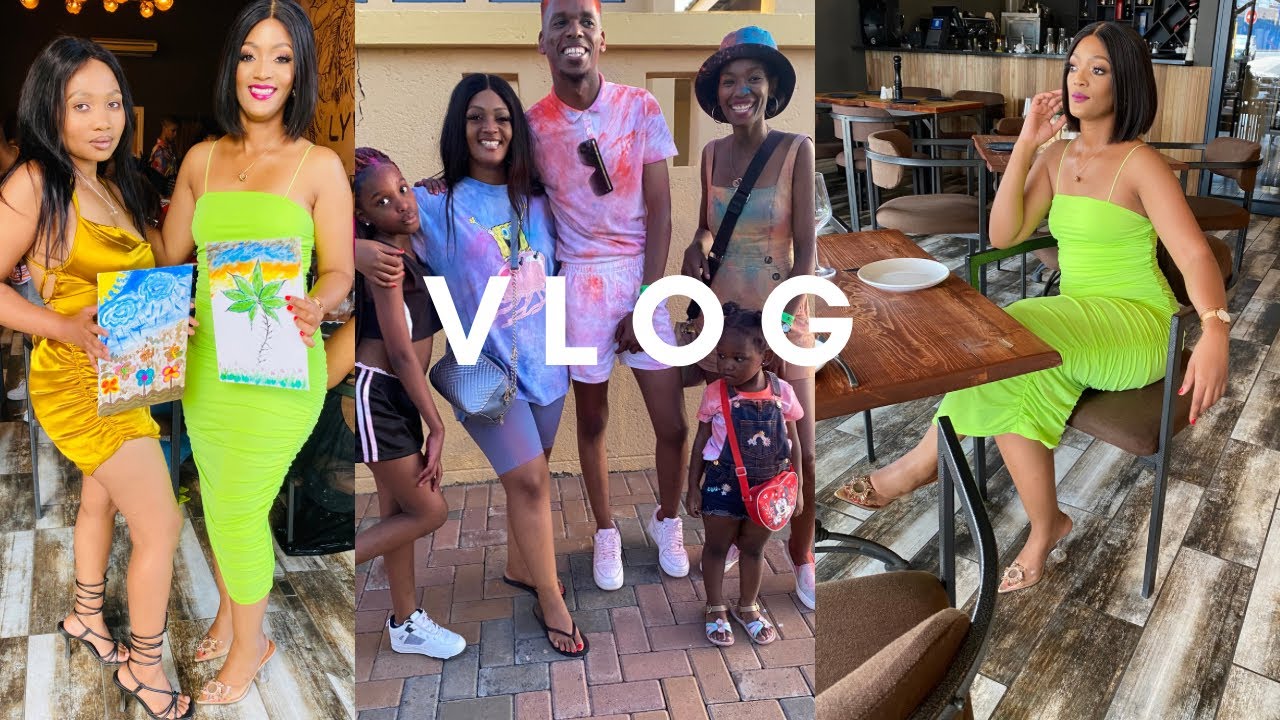 Vlog 04 |Sip and paint | Colour fest | SA youtuber - YouTube