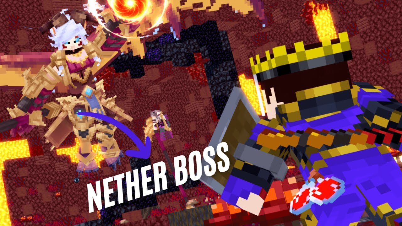 Defeating Minecraft's biggest nether bosses - YouTube