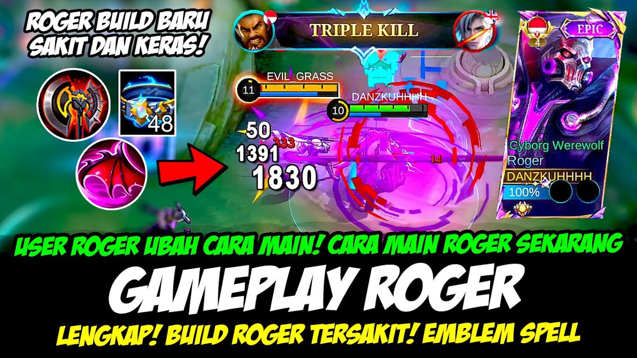 ITEM WAJIB ROGER META SEKARANG + CARA MAIN ROGER TERBARU BUILD ROGER ...
