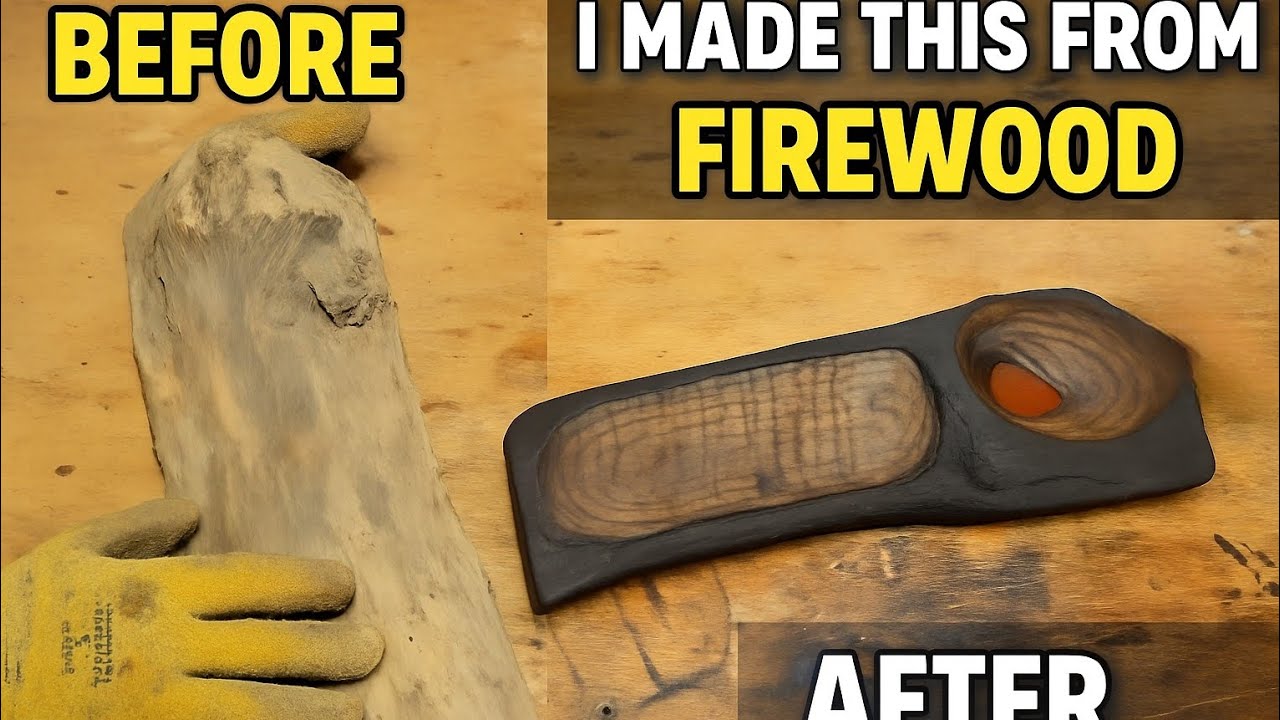 It Was Just Firewood… Until I Did This 🔥 | Wood & Flame Transformation ...