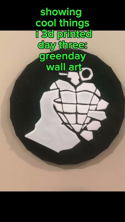 3dprinting Walldecor Greenday Day3 Viralvideo Shorts Trending Fyp Short Fypシ゚viral