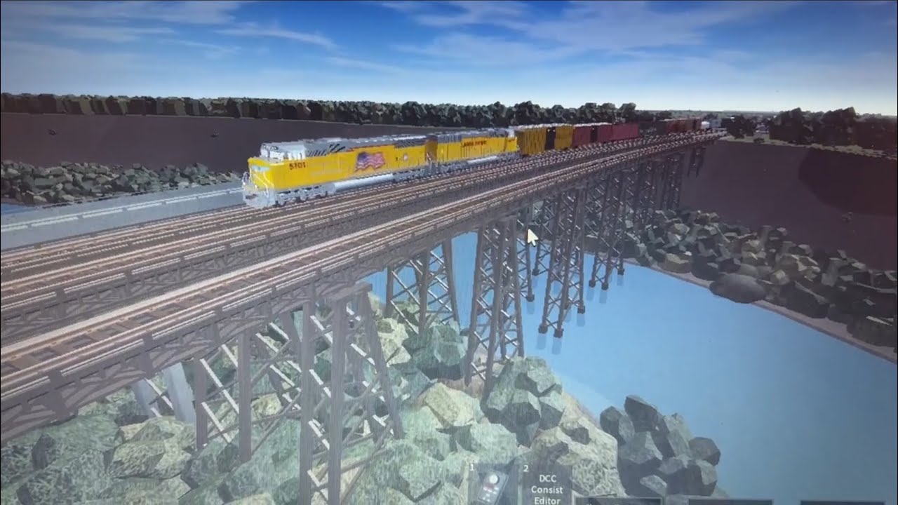 UP 5101 is leading a manifest train in Roblox #roblox - YouTube