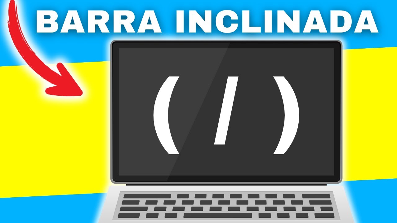 Cómo escribir el slash ( / ) o barra inclinada en mi laptop - YouTube