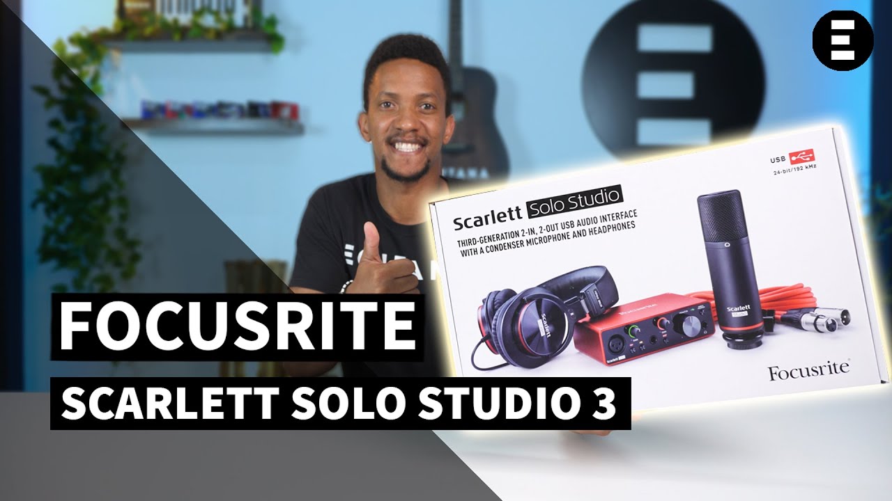 Focusrite Scarlett Solo Studio 3rd Gen | EGITANA.pt - YouTube