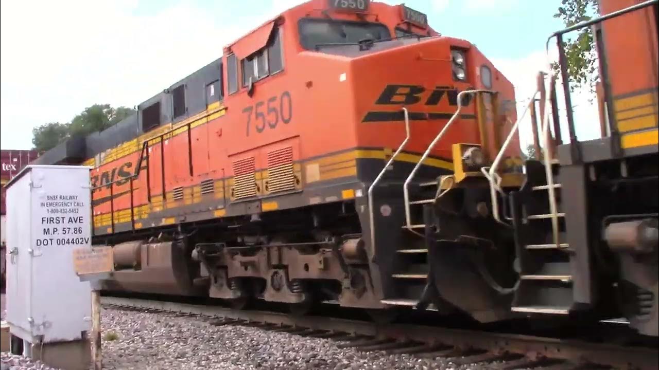 Coal City - Huge 15,000 Ft BNSF “S” Train W/Mid & Rear DPU’s Rolls East Over the 1st Ave ...