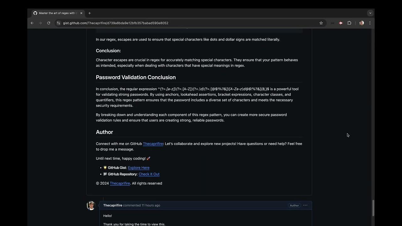 Strong Password Matching Regex - YouTube