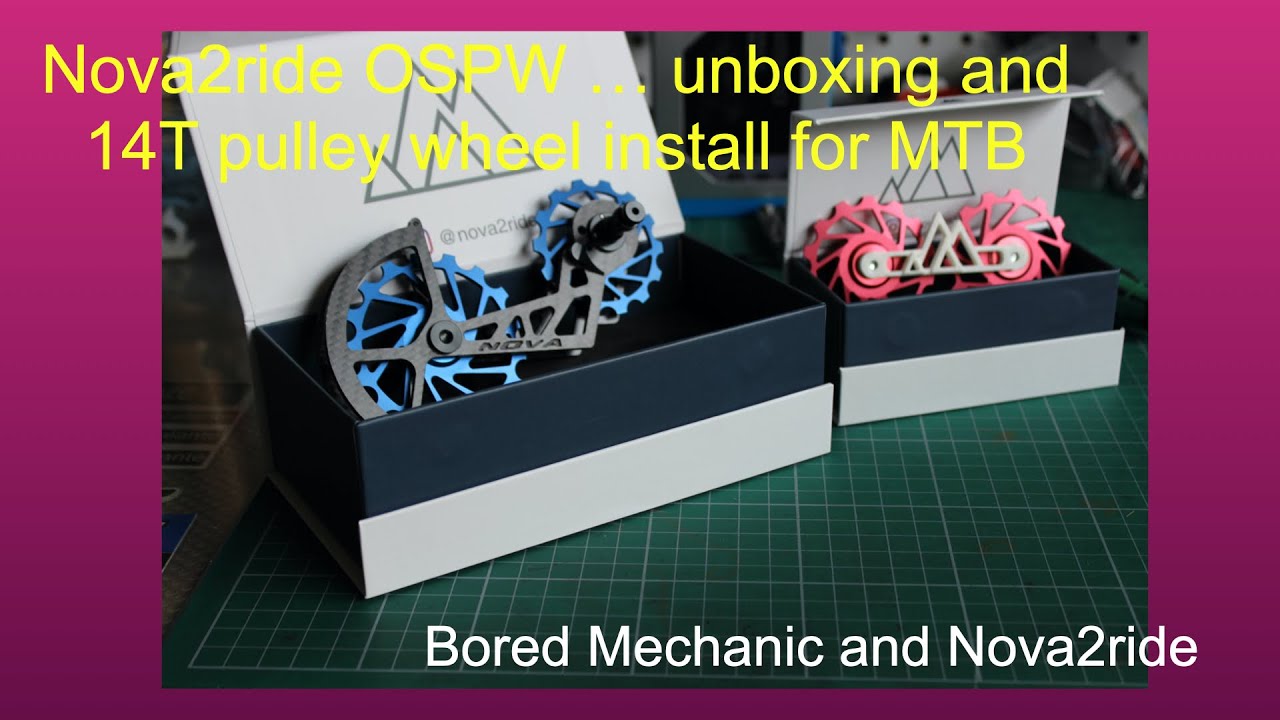 Nova2ride OSPW ... unboxing and 14T pulley wheel installation for MTB # ...