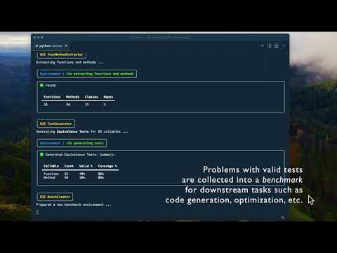 R2E | Benchmark Demo | Turning GitHub Repositories into a Benchmark - YouTube