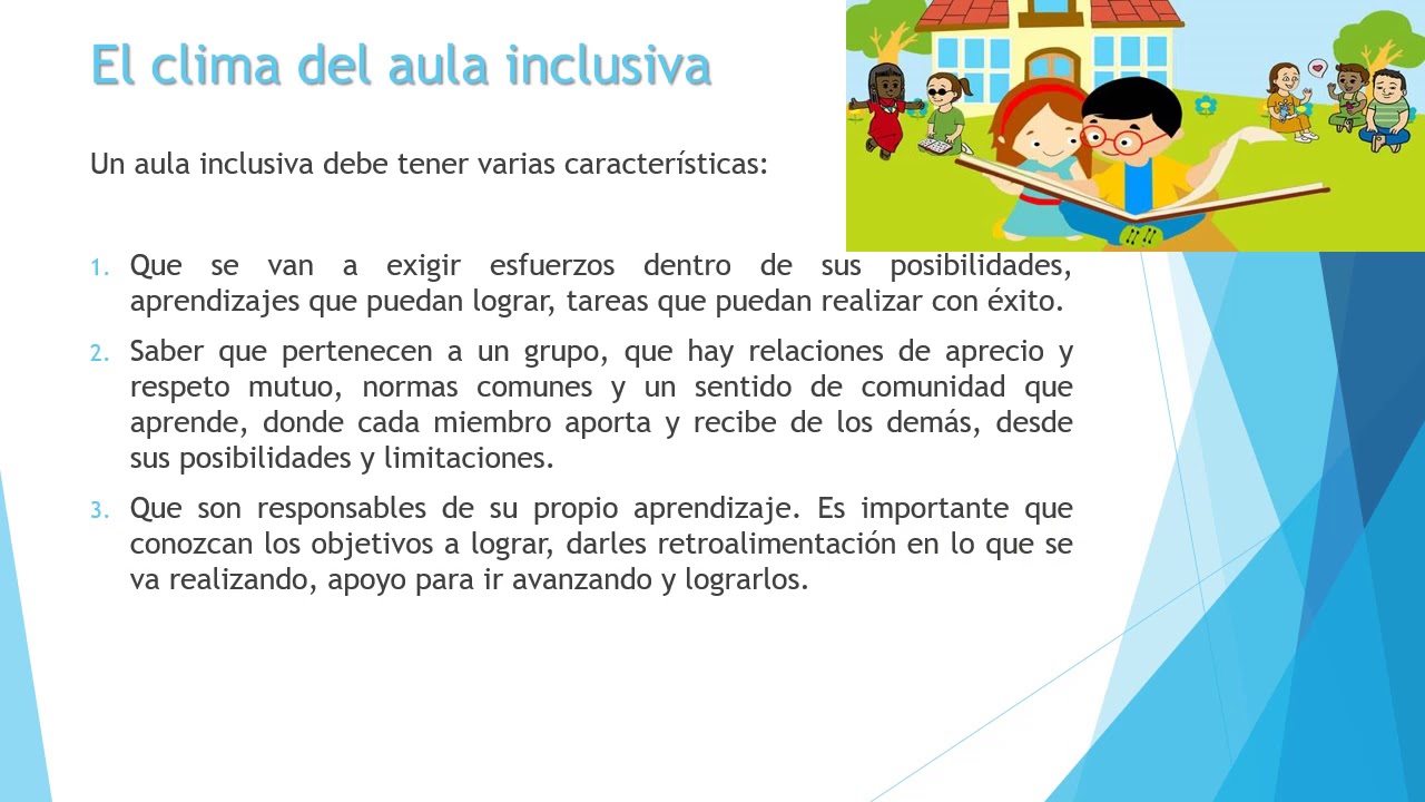 Clima Escolar y el Clima en el Aula Inclusiva - YouTube