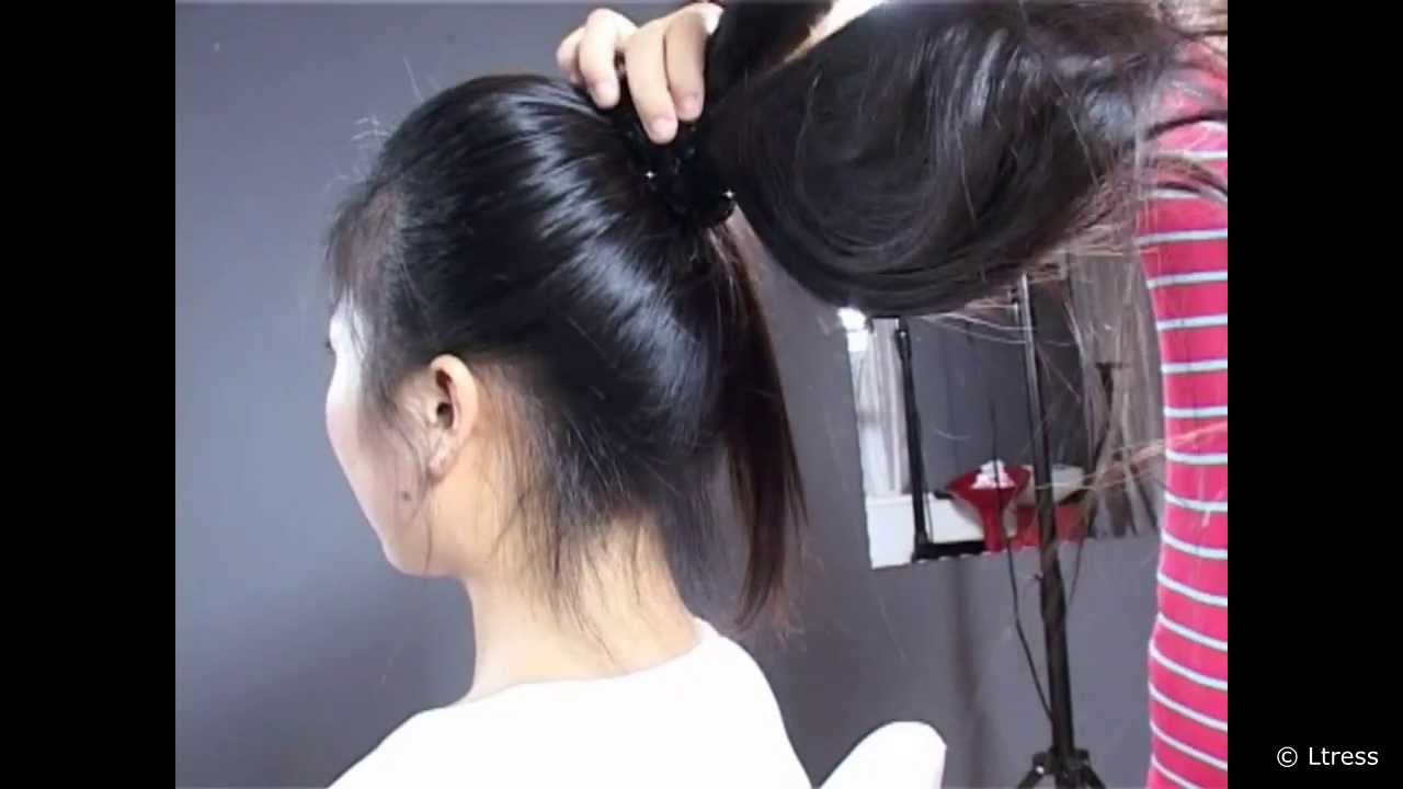 Wangwenwen LONG PONYTAIL - folded - swings for Ltress - YouTube