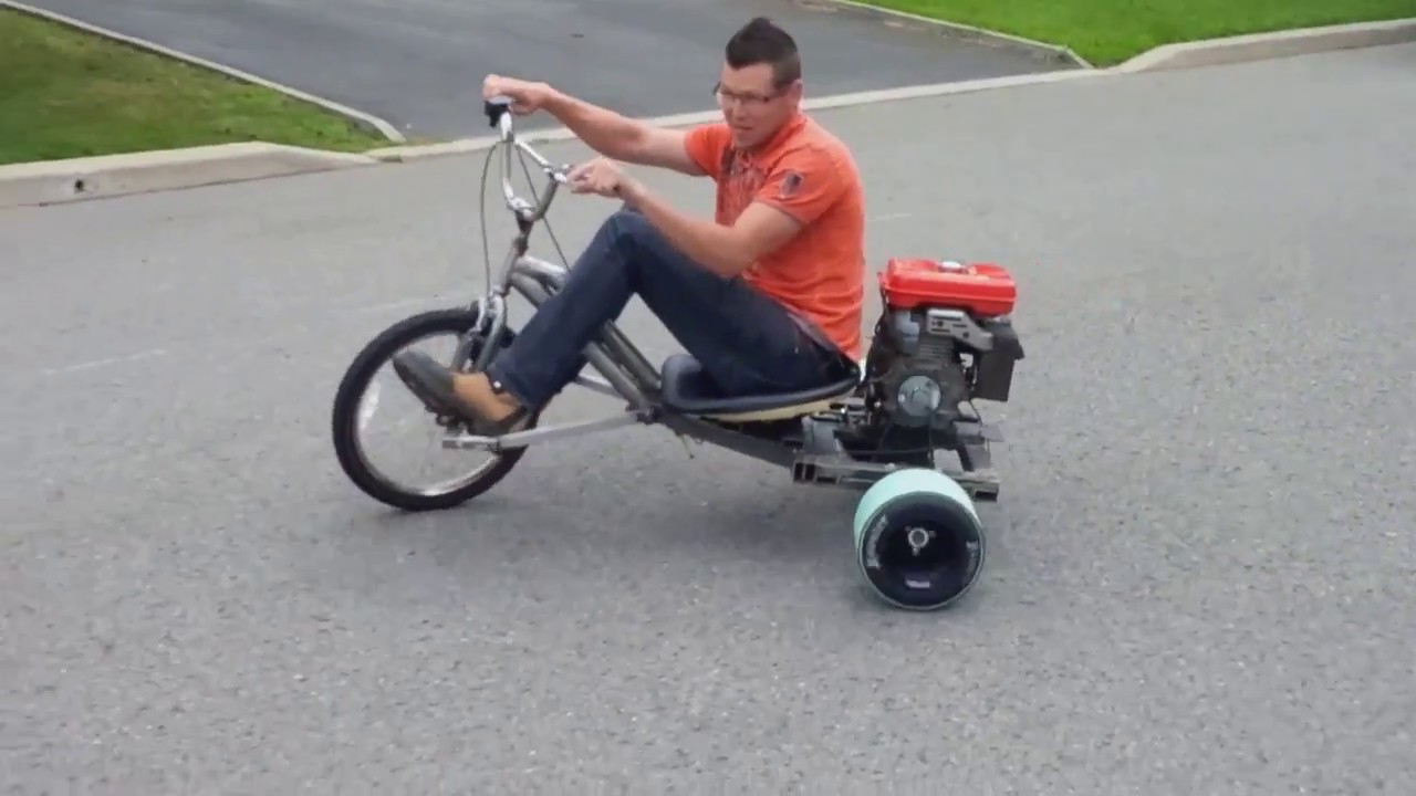 drift trike - motorized - home made - DIY - YouTube