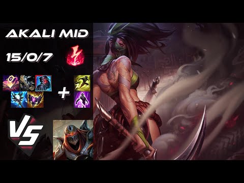 MID Akali vs Zed - EU Diamond Patch 15.1 - YouTube