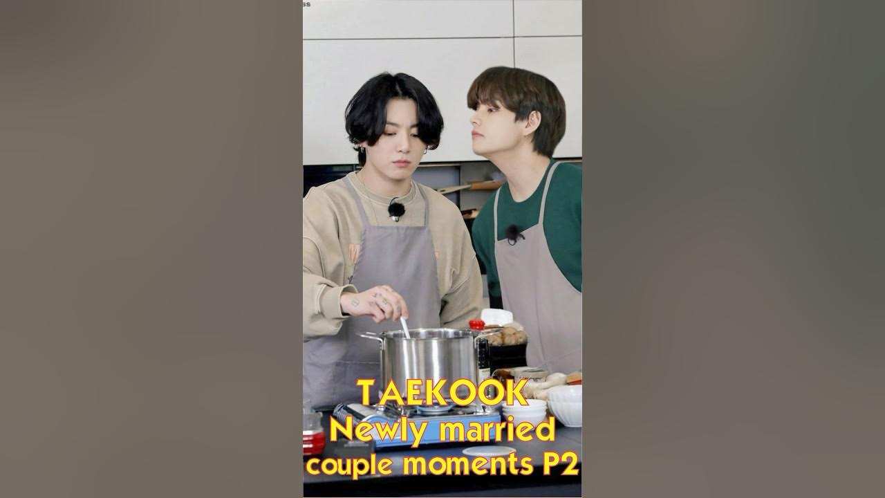 Taekook newly married couple moments P2-V &Jungkook best romantic moments-Taekook love story ...