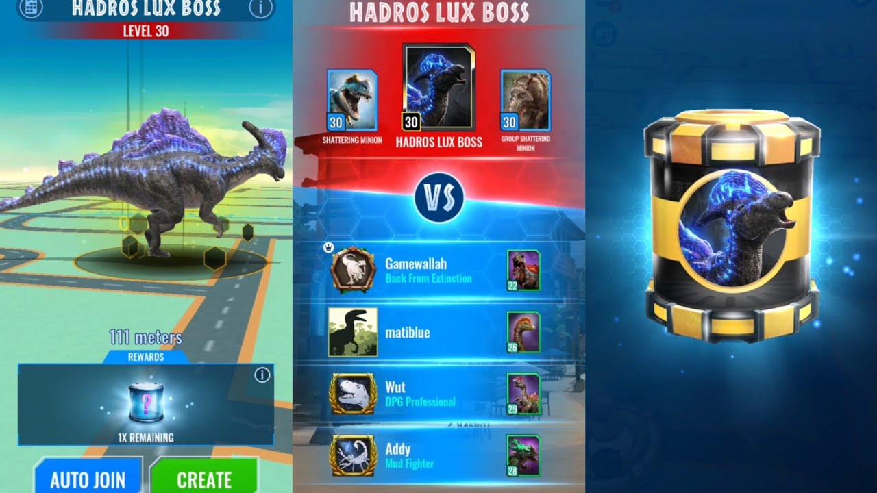 My first Apex Raid | Hadros Lux Boss | Jurassic world alive | - YouTube