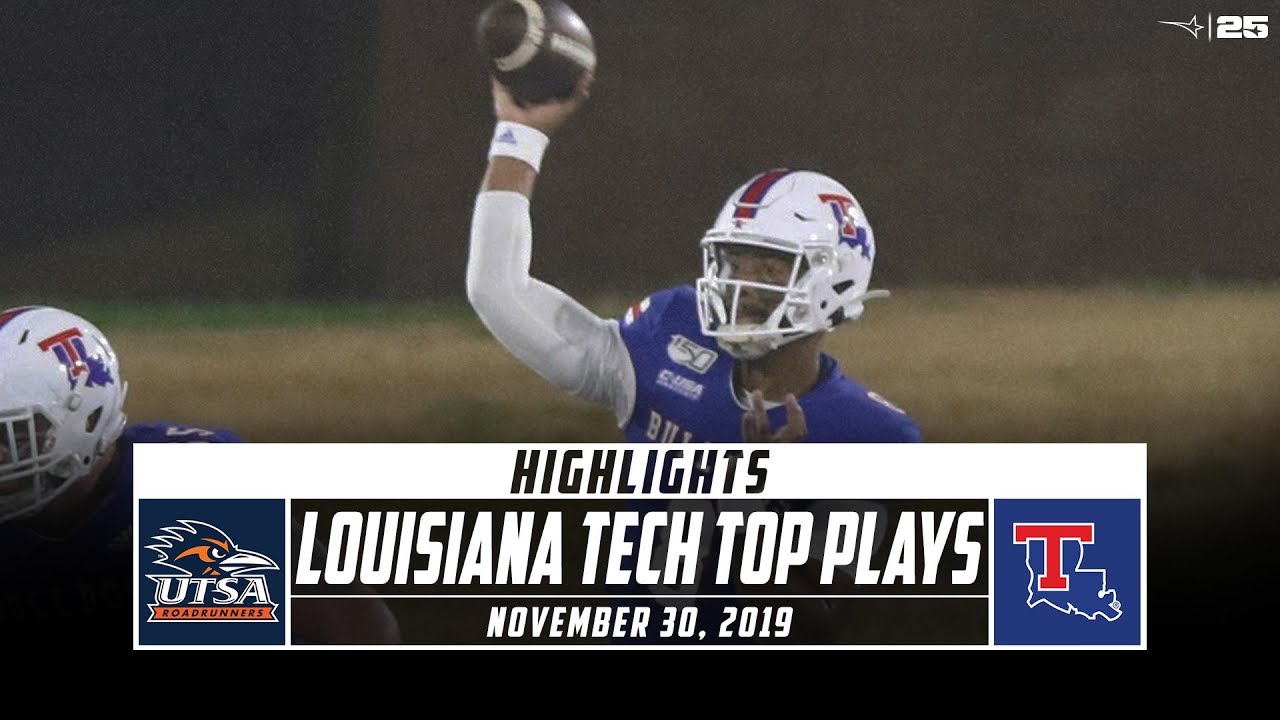 Louisiana Tech Football Top Plays vs. UTSA (2019) | Stadium - YouTube