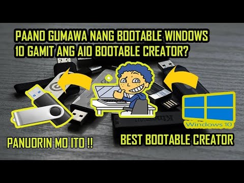PAANO GUMAWA NANG BOOTABLE WINDOWS 10? Make Windows 10 Bootable using AIO CREATOR ‼️ - YouTube