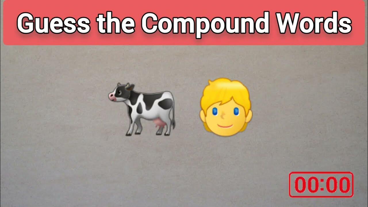 Guess the Word | Compound Words | Guess the Compound Word Challenge ...