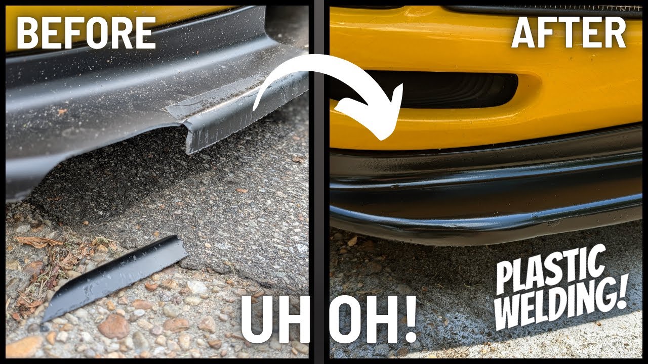 DIY FRONT SPLITTER REPAIR! CRACKED OR BROKEN CORVETTE SPOILER? SIMPLE ...