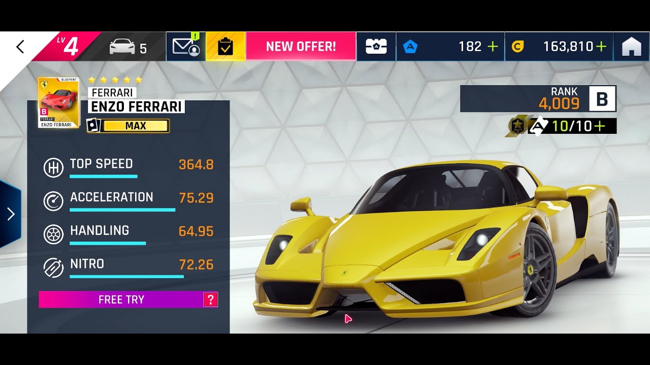 Ferrari Enzo Ferrari is Perfect Cars With Speed And Design Asphalt 9 ...