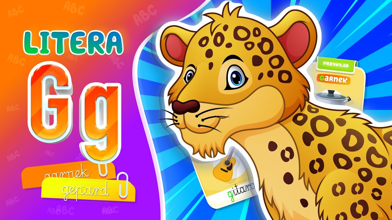 Litera G - Nauka alfabetu dla dzieci - bajka edukacyjna po polsku ...