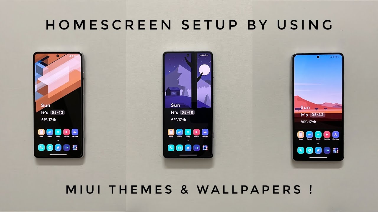 MIUI Themes Customization | Today’s Homescreen ! - YouTube