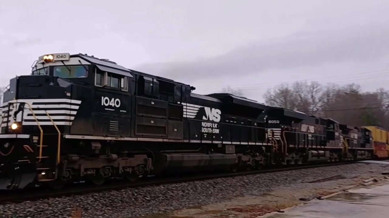 Super QUAD Norfolk Southern #1040 -#25a /Aggressive DUOs NS #4284 -#27a & Union Pacific #7807 ...