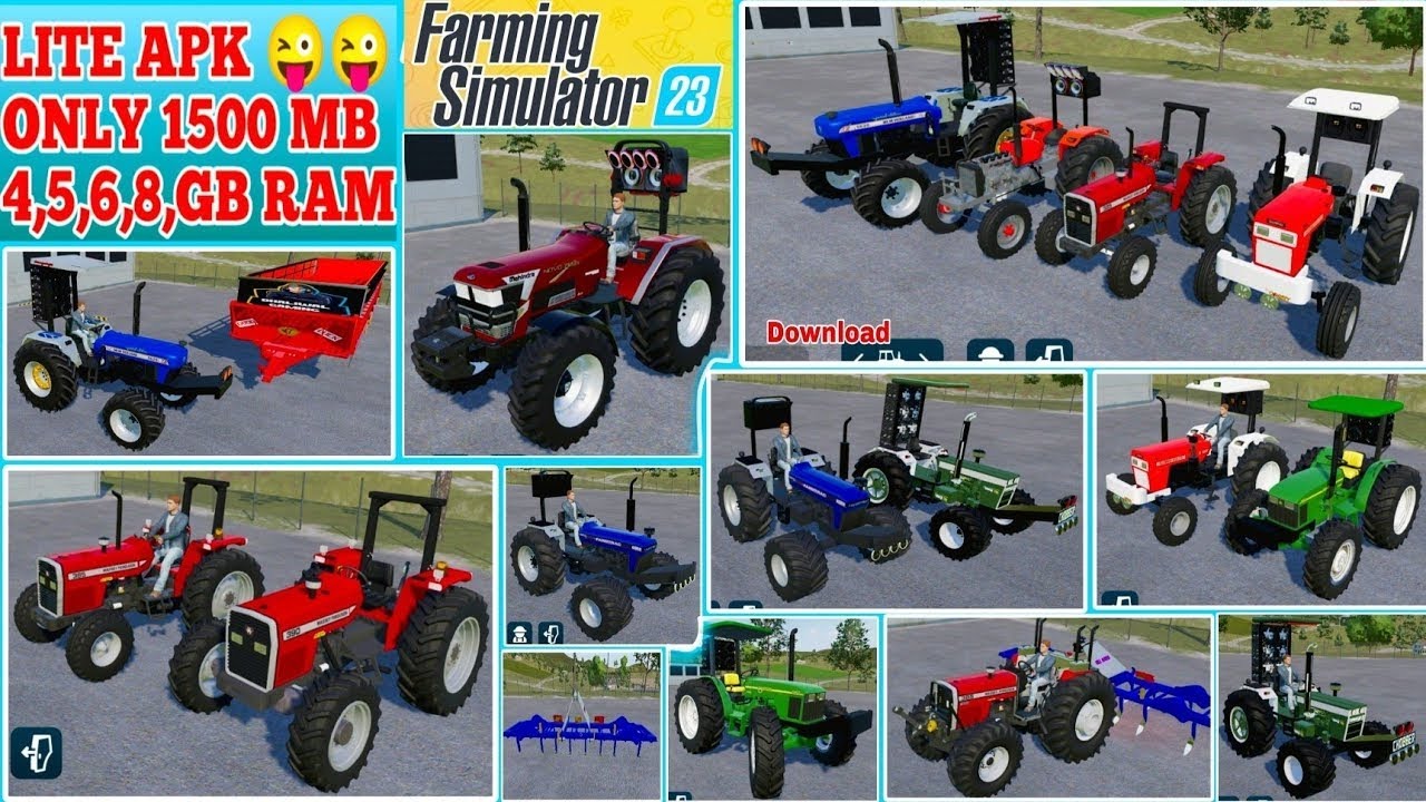 FS 23 New All Indian Tractor Lite Apk 😜 || FS 23 Pakistani Tractor Mod ...