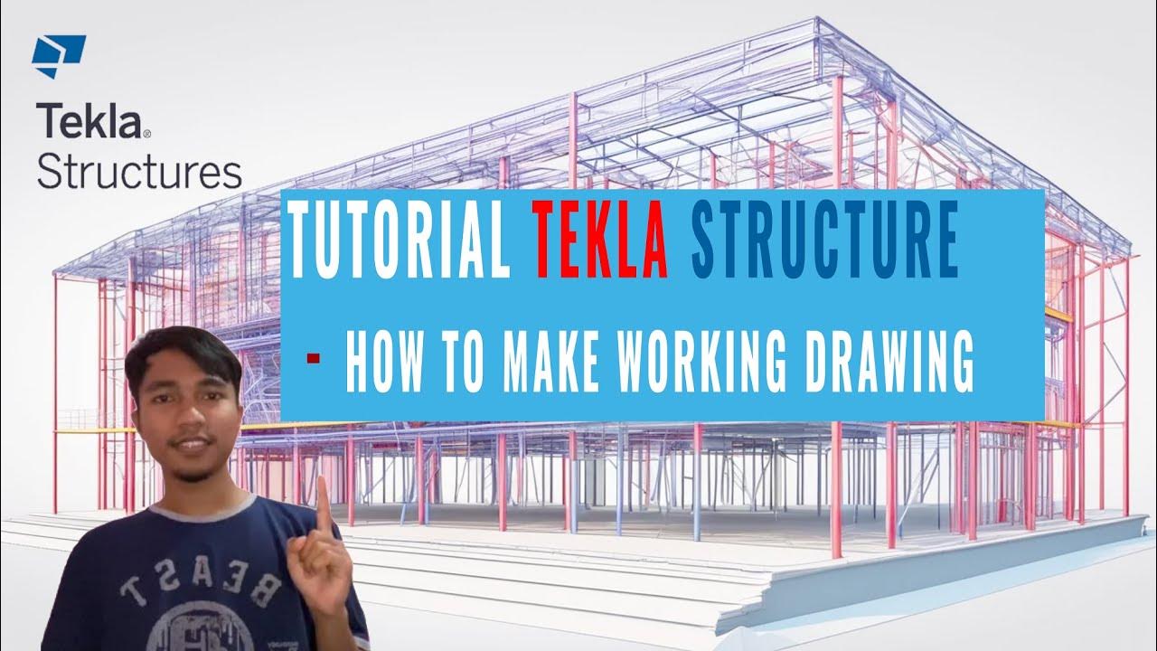 Tekla Structure 2023 - Cara Membuat Gambar Kerja Terbaru - YouTube