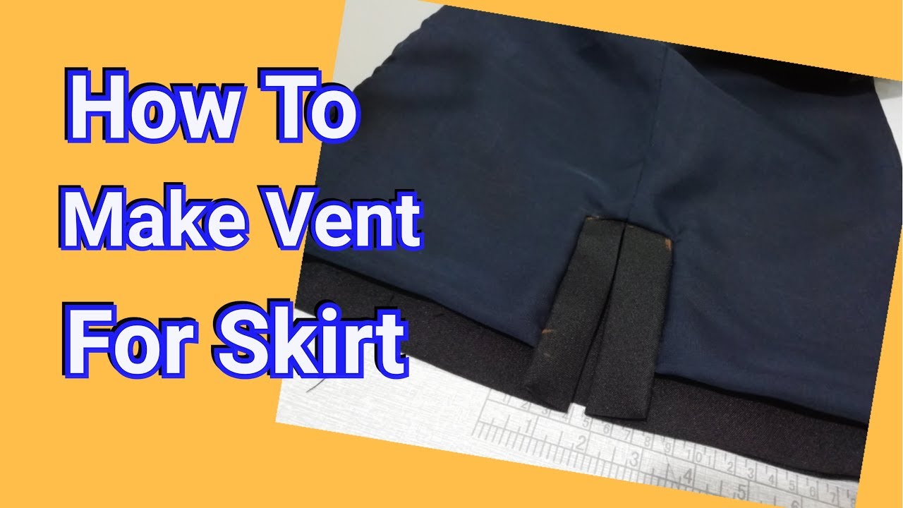 DIY How To Make Vent for Skirt - YouTube