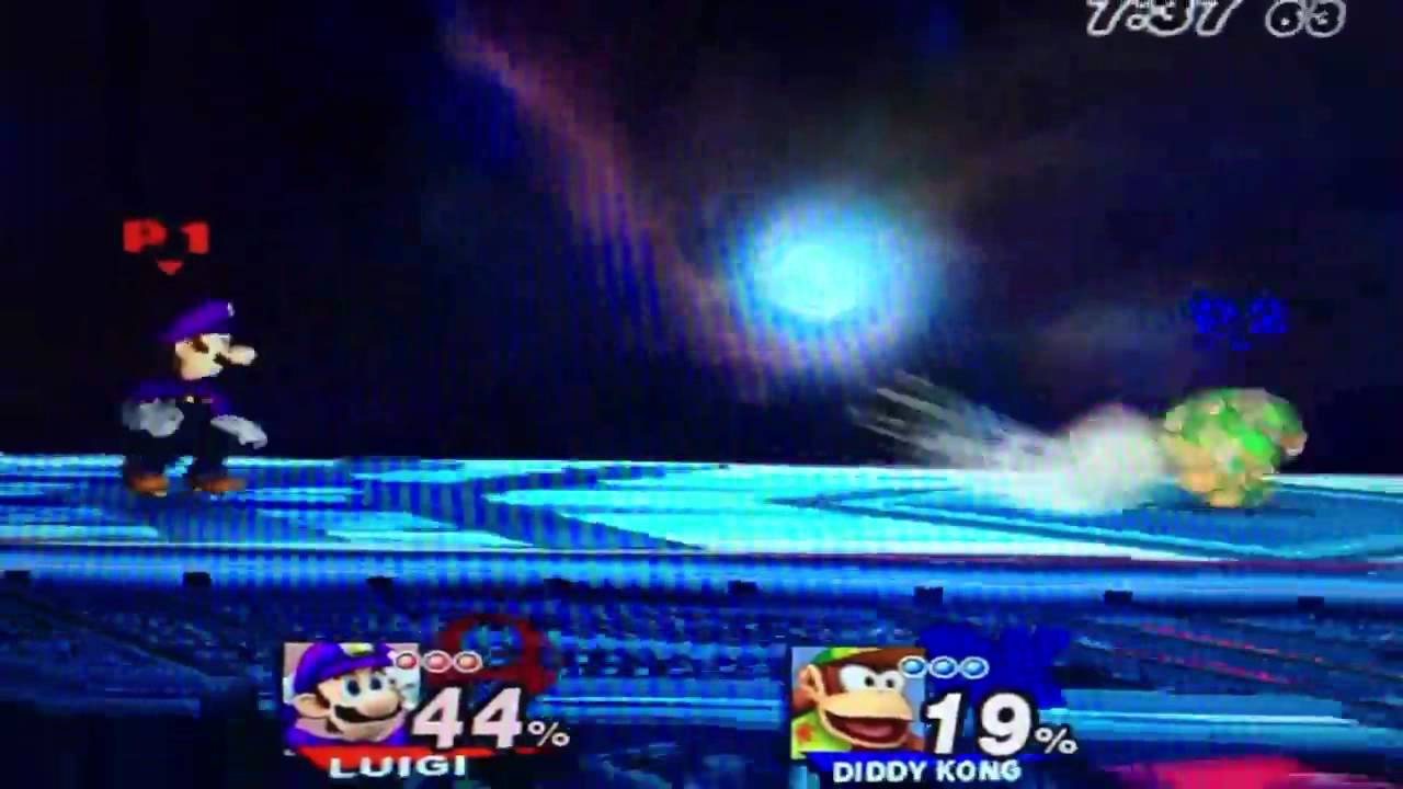 SSBB Luigi crouch technique - YouTube