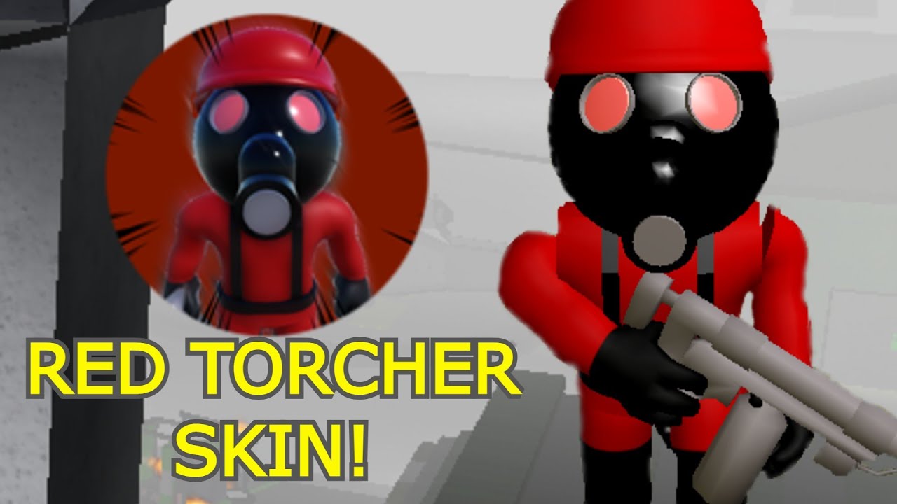 How to get "RED TORCHER SKIN" BADGE + RED TORCHER MORPH/SKIN in PIGGY ...