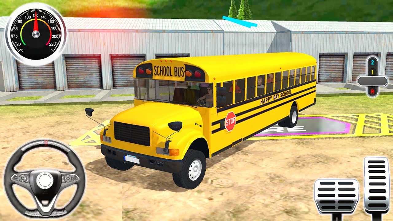 School Van Game - Offroad High School Bus Driver Simulator - Android ...