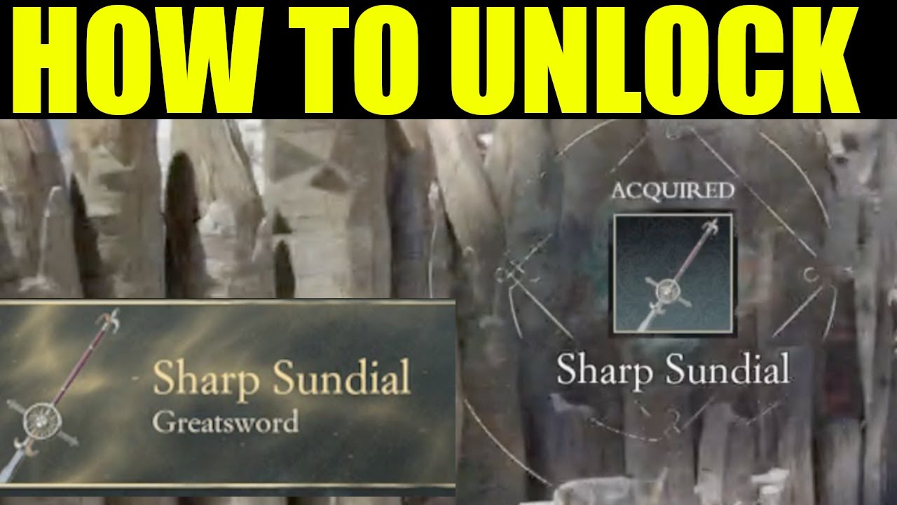 how to unlock "sharp sundial great sword" enotira the last song - YouTube