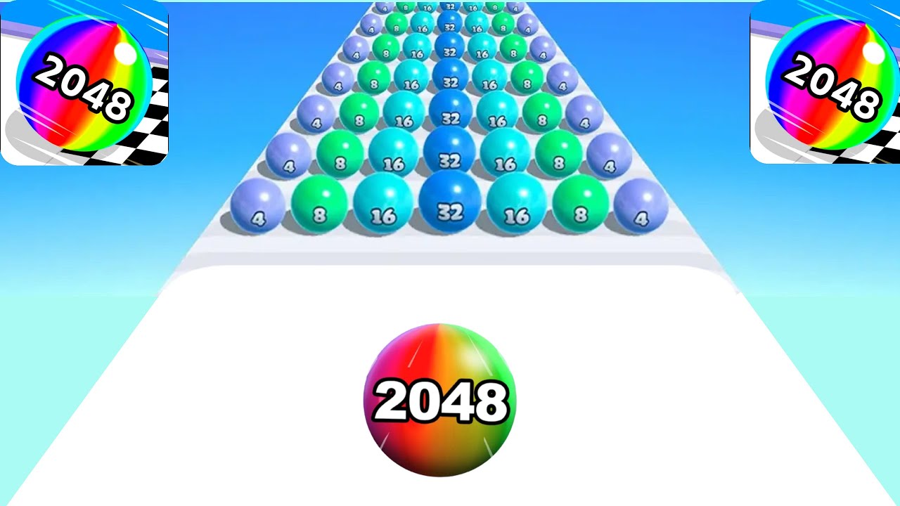Ball run 2048 infinity (ABC) mod vs Ball run 2048 gameplay part 10# ...