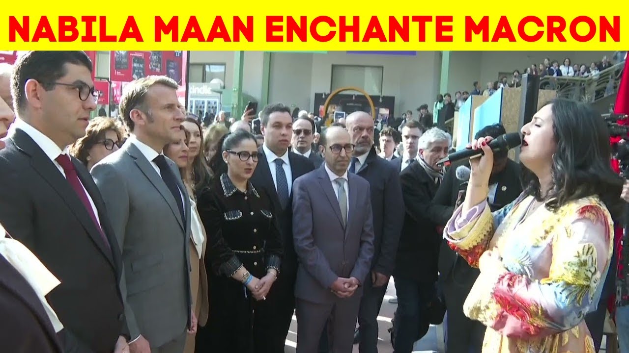 Nabila Maan éblouit Macron avec l’hymne national et La Marseillaise au ...