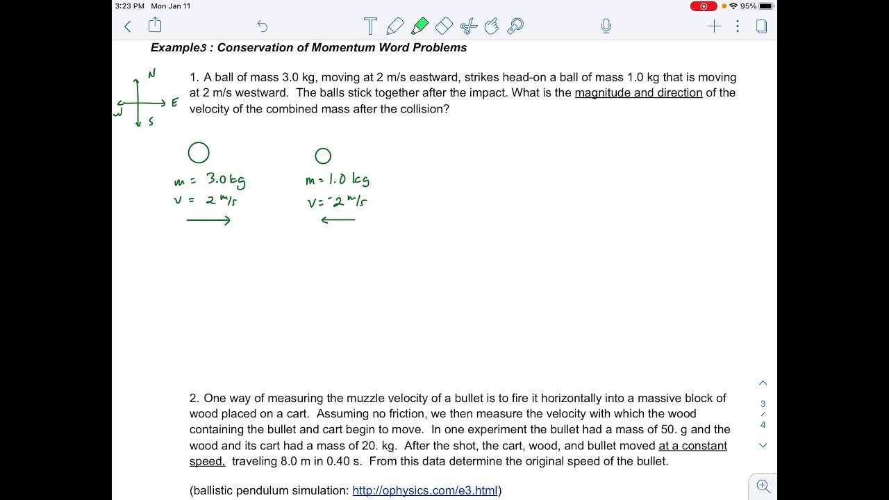 AP Physics 1 - Unit 5.1 Notes - Worked Examples - YouTube