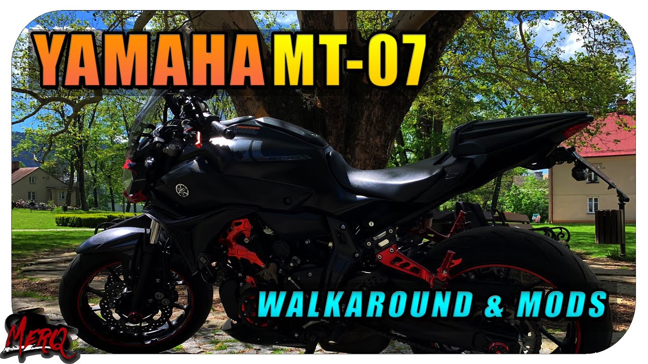 YAMAHA MT07 Walkaround & Mods 💪🔥🏍️ [4K 60fps] - YouTube