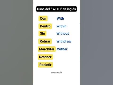 Usos del WITH en inglés #aprenderingles - YouTube