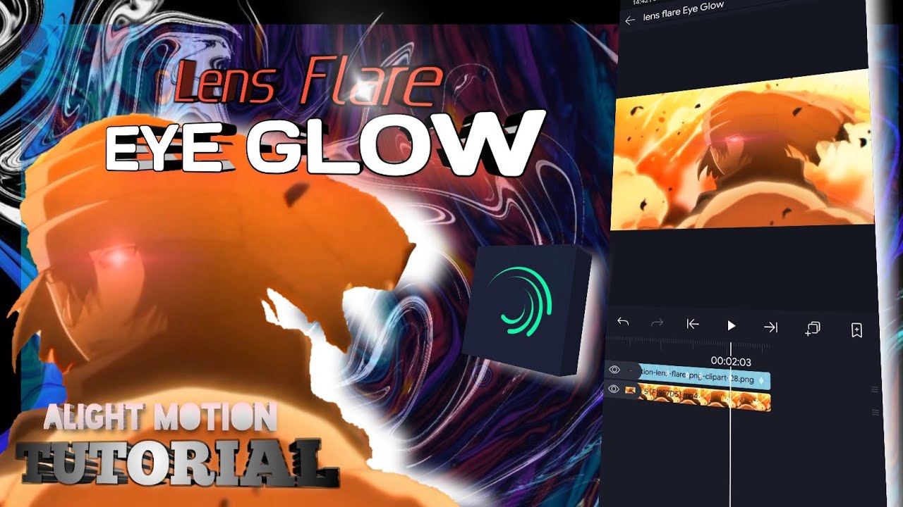 Lens Flare Eye Glow & Keyframe tracking | Alight Motion Tutorial - YouTube