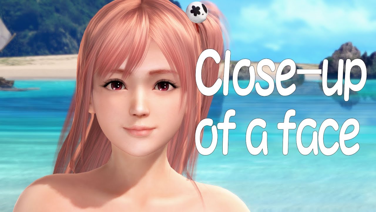 DOAX3 ほのか の顔へズーム、髪型：ロング ワンサイドアップ (Honoka：Close up of a face) Hairstyle ...