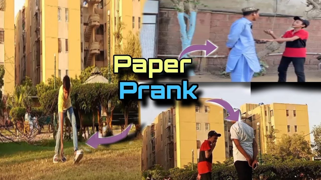 [Paper Prank With Public][The Comedy Show] - YouTube