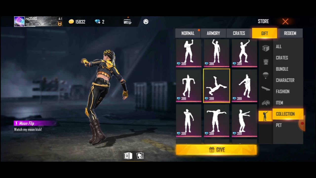 New Amazing Gold Royale Character Shiro free fire - YouTube