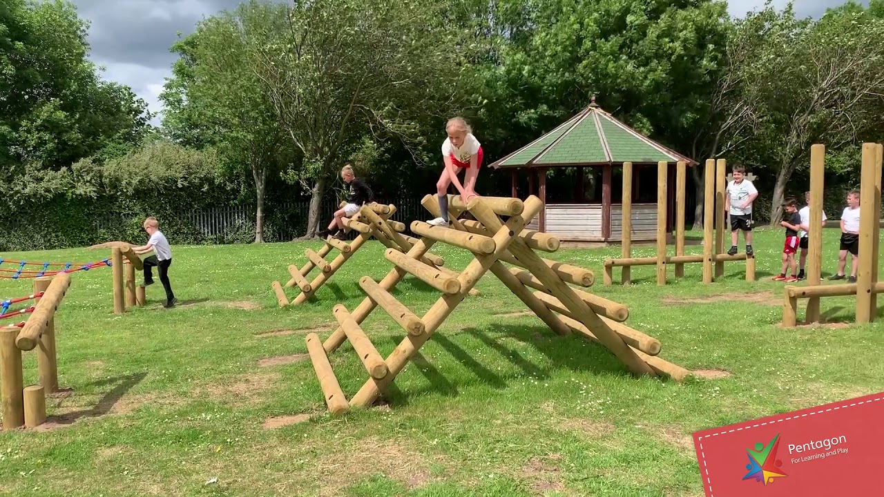 Ninja Assault Course at Chaloner Primary School - YouTube