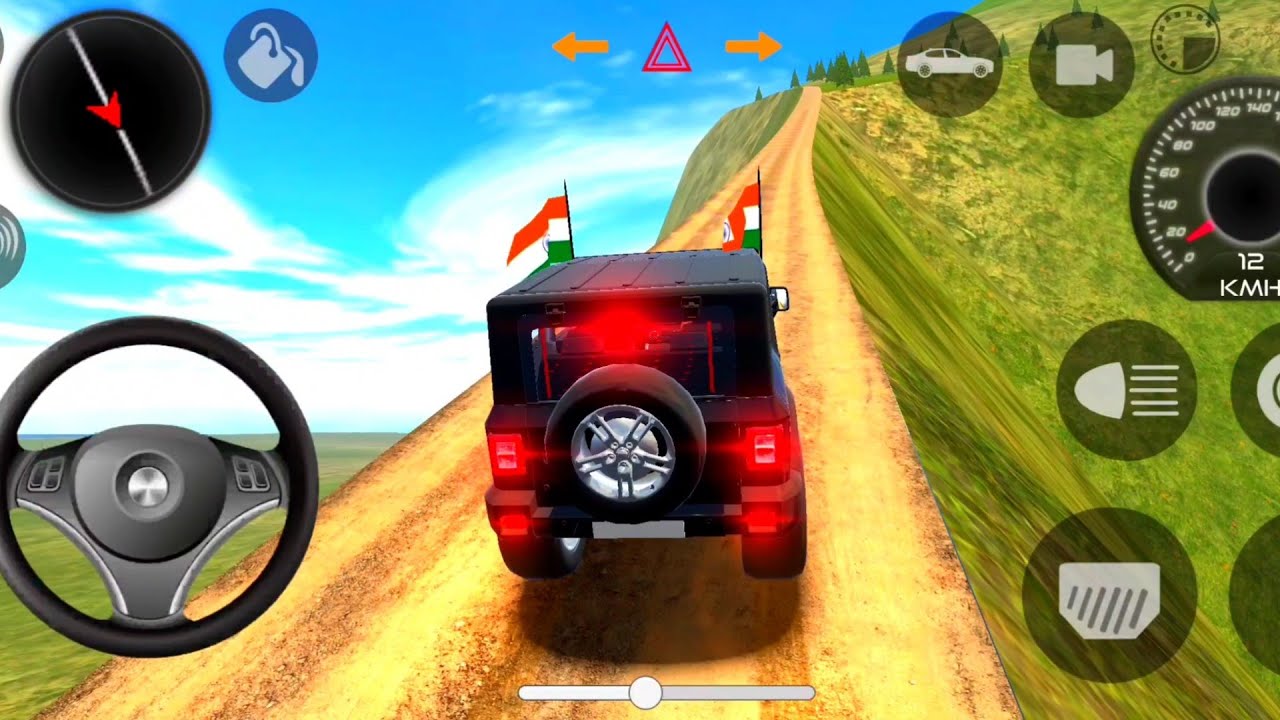 😀😜😝😛😄😁😃my new thar roxx gadi gaming modifaid in dolar song #thar4 # ...