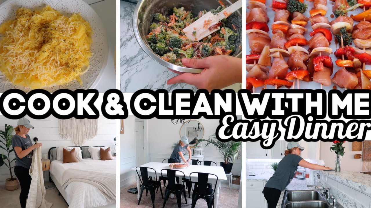 *NEW* COOK AND CLEAN WITH ME | EASY DINNER IDEAS | CLEANING MOTIVATION ...