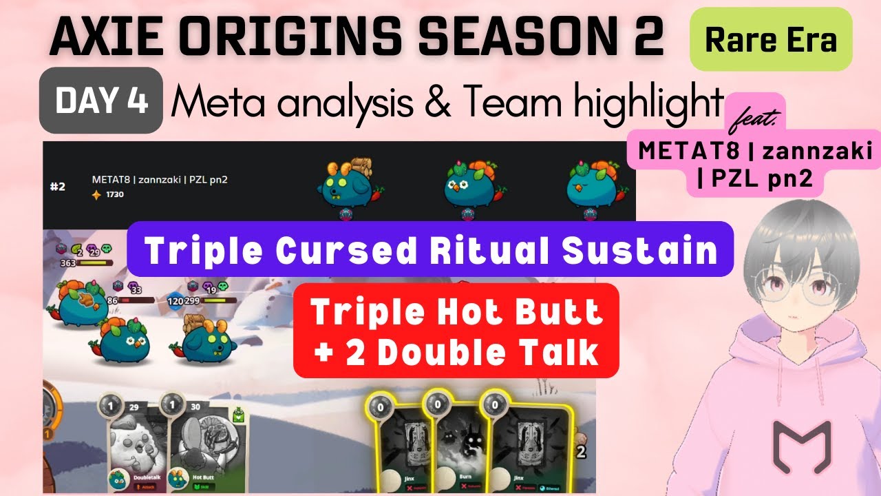 Triple Cursed Ritual Curse Sustain - Axie Origins S2 Day 4 feat. METAT8 ...
