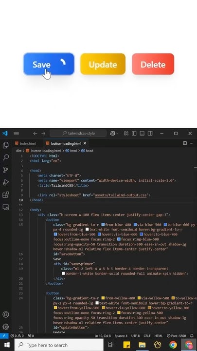 TailwindCSS - Button Loading - YouTube